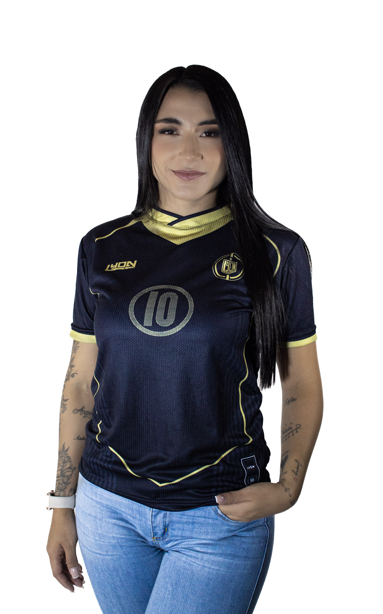CAMISETA RETRO LYON – MUJER – Uniformes Futsal – Balones Microfutbol ...